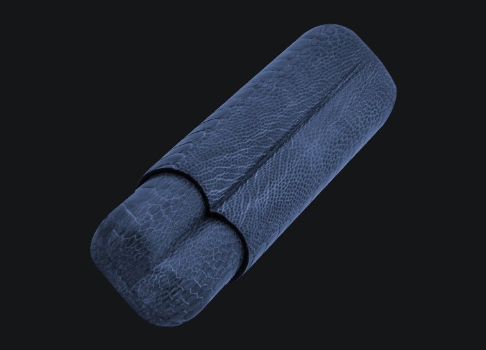 AURA Blue Night Smoothed Ostrich leg